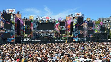 Meyer Sound PANTHER für die Main Stage der Street Parade in Zürich ...